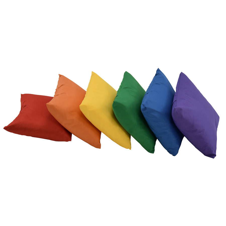 #9591 17" Cozy Pillows - Set of 6 - Rainbow - Factory Select