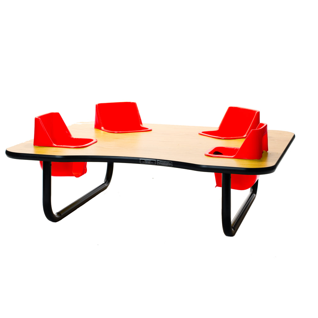 #39152 Toddler Tables 4-Seat Low Height Space Saver Feeding Table ...