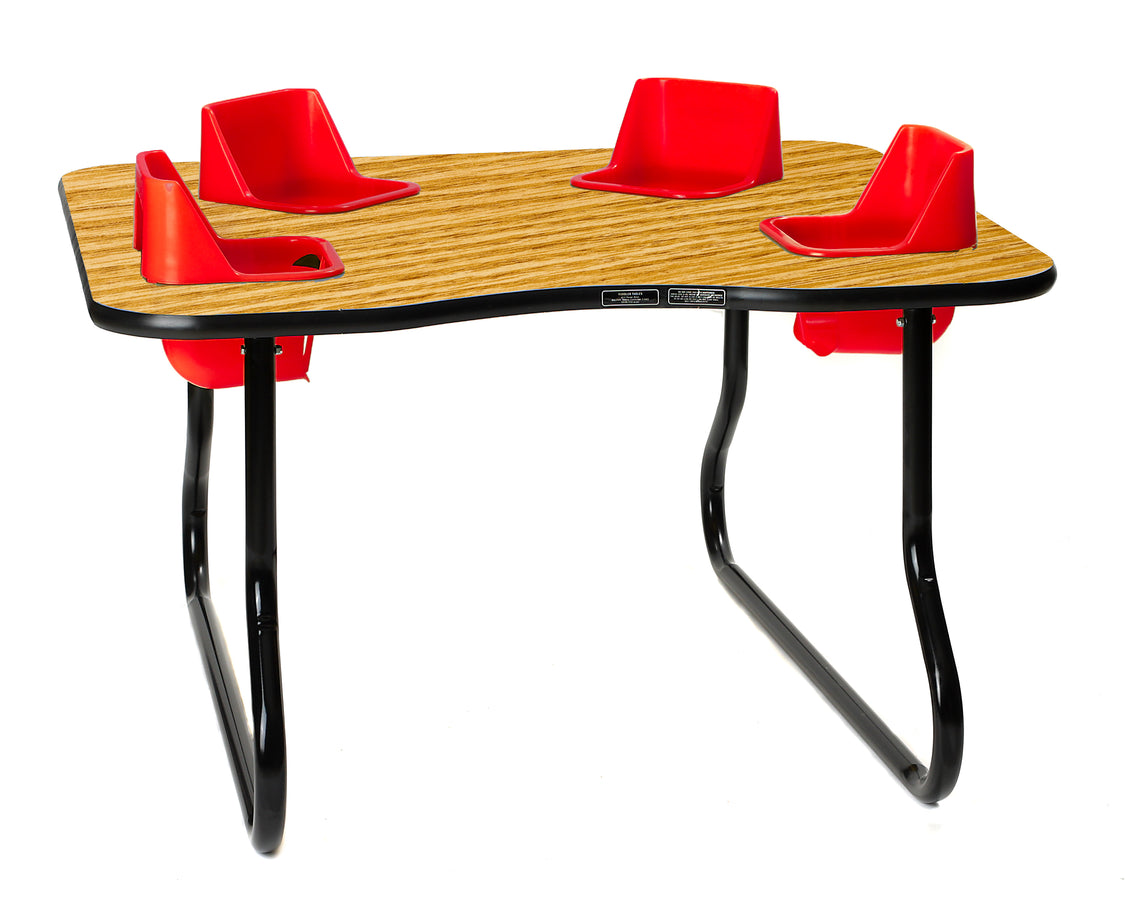 #39151 Toddler Tables 4-Seat Space Saver Feeding Table - Factory Select