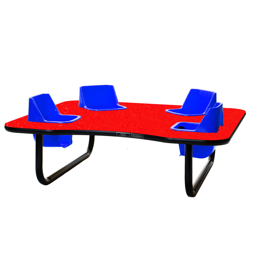 #39152 Toddler Tables 4-Seat Low Height Space Saver Feeding Table ...