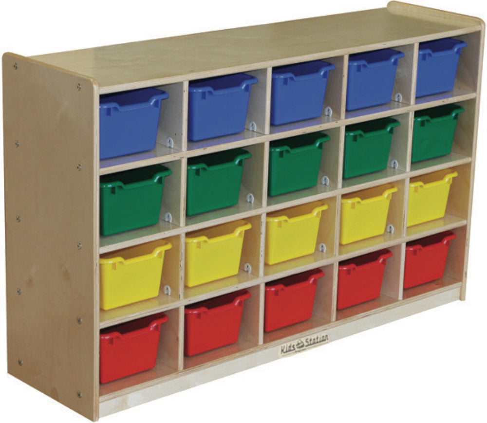 #30161 Kids' Station 30" 20 Sect Preschool Cubbie, Fully Assembled ...