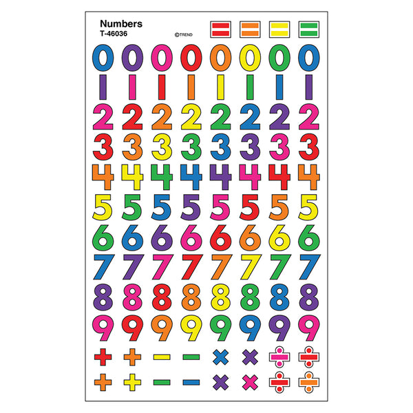 #34000 STICKER NUMBER SUPERSHAPES - Factory Select