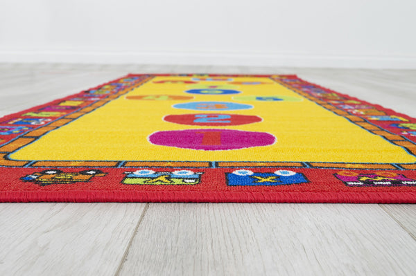 #20671 Hopscotch Train Carpet 2.7 x 7' - Factory Select